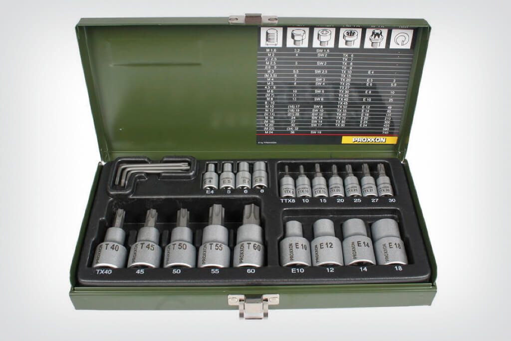 PROXXON Torx socket set 23 pieces – Wunderlich Australia